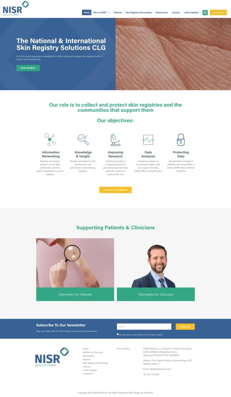 NISR Solutions - 2Cubed Web Design