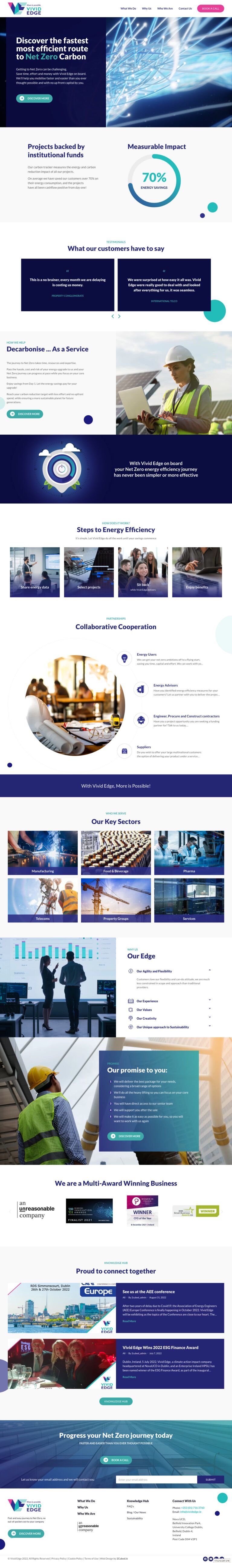 Vivid Edge New Web Design by 2Cubed