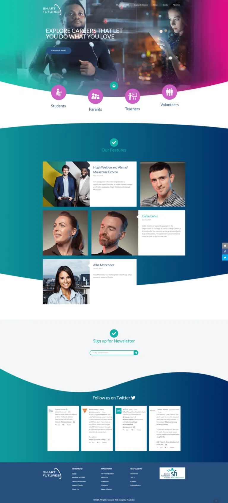 Smart Futures Website - 2Cubed Web Design