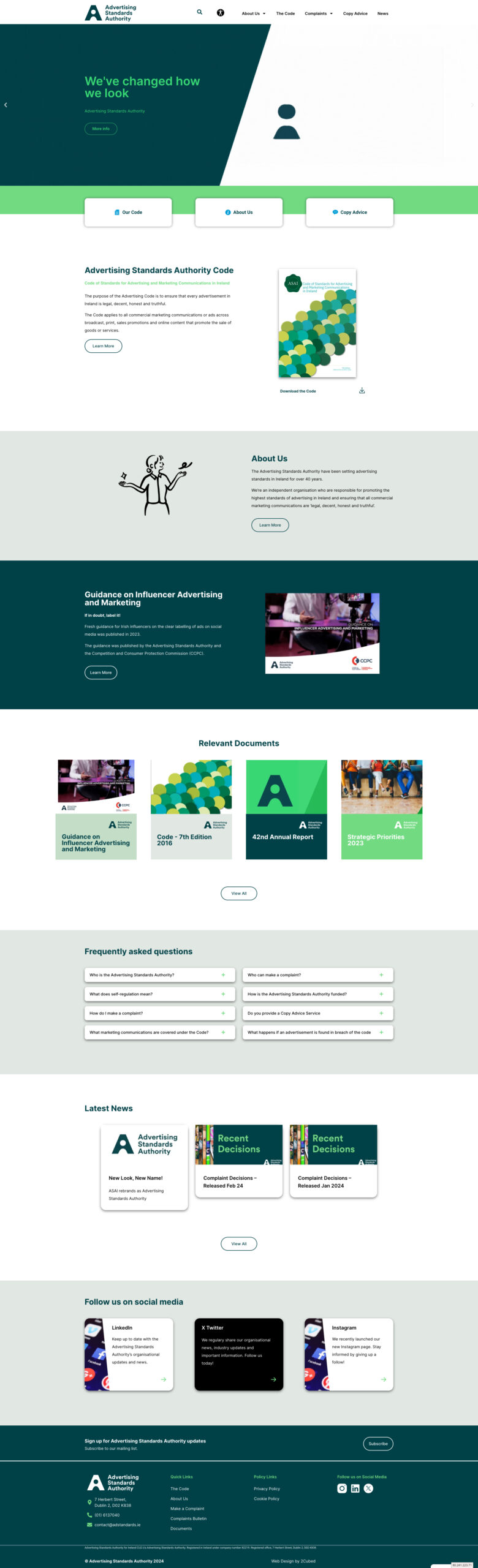 Advertising Standards Authority - 2Cubed Web Design
